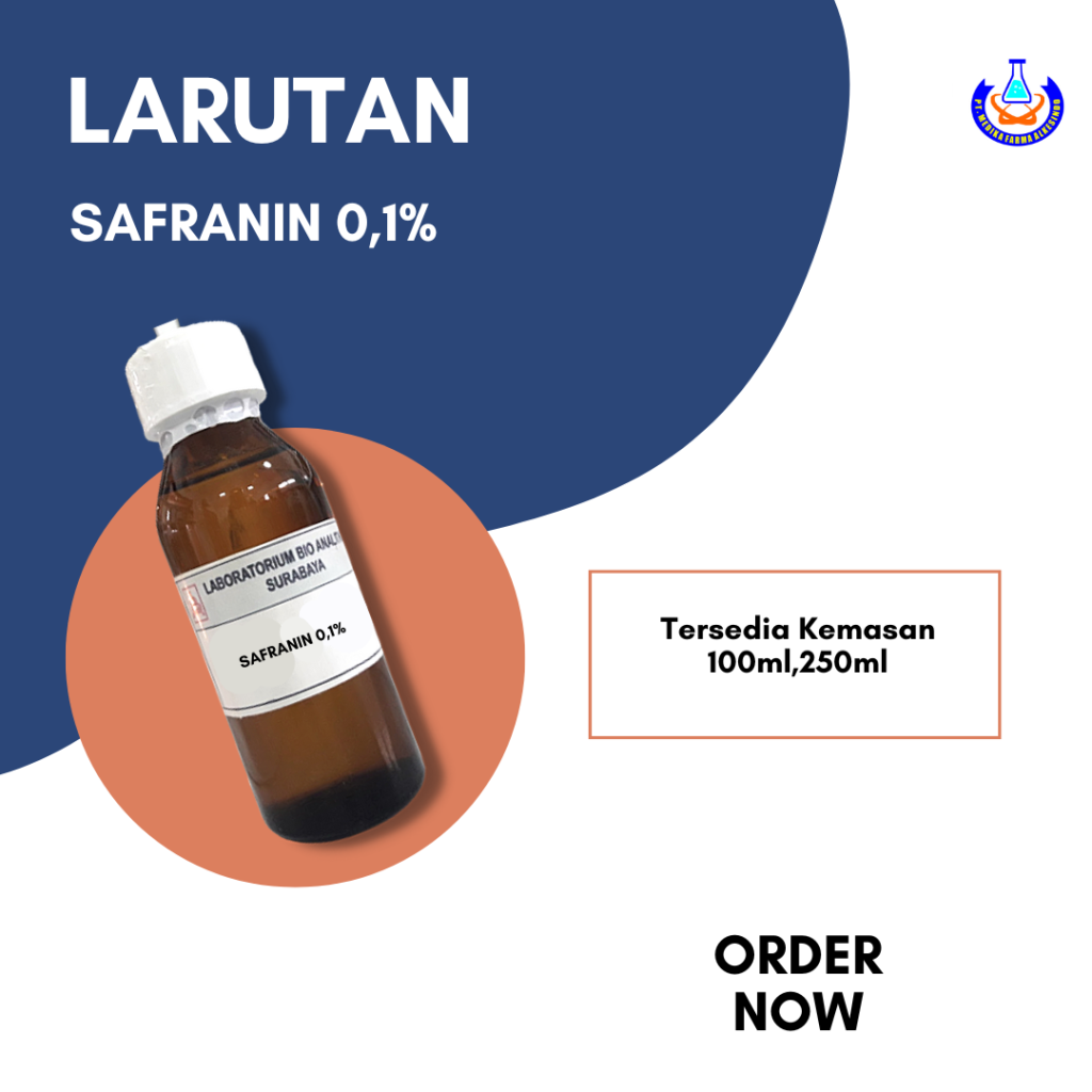 SAFRANIN 0,1% - PT MEDIKA FARMA ALKESINDO